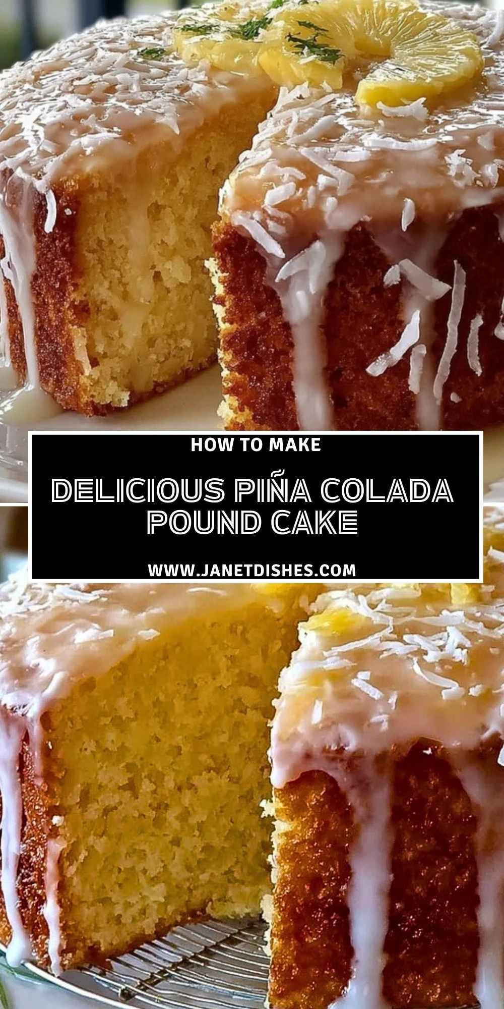 Delicious Piña Colada Pound Cake