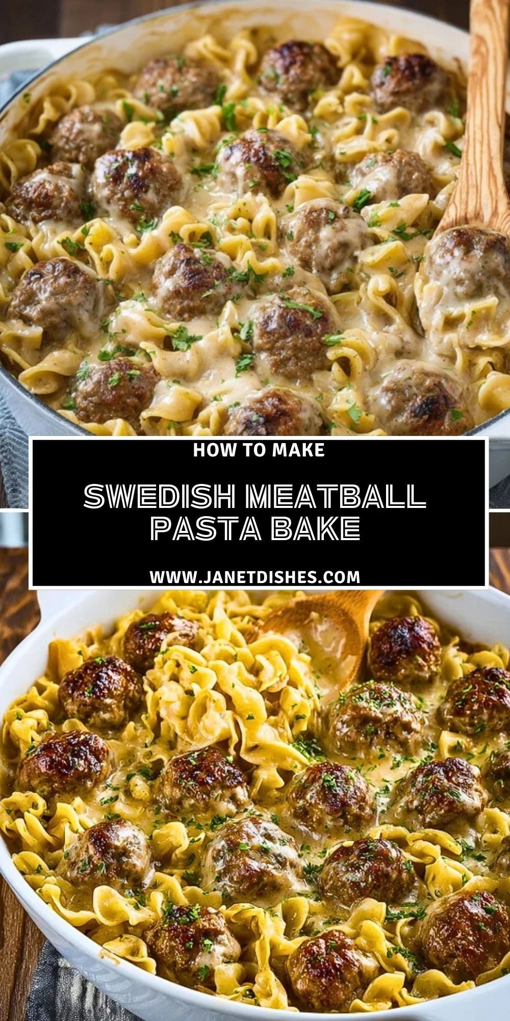 Swedish Meatball Pasta Bake