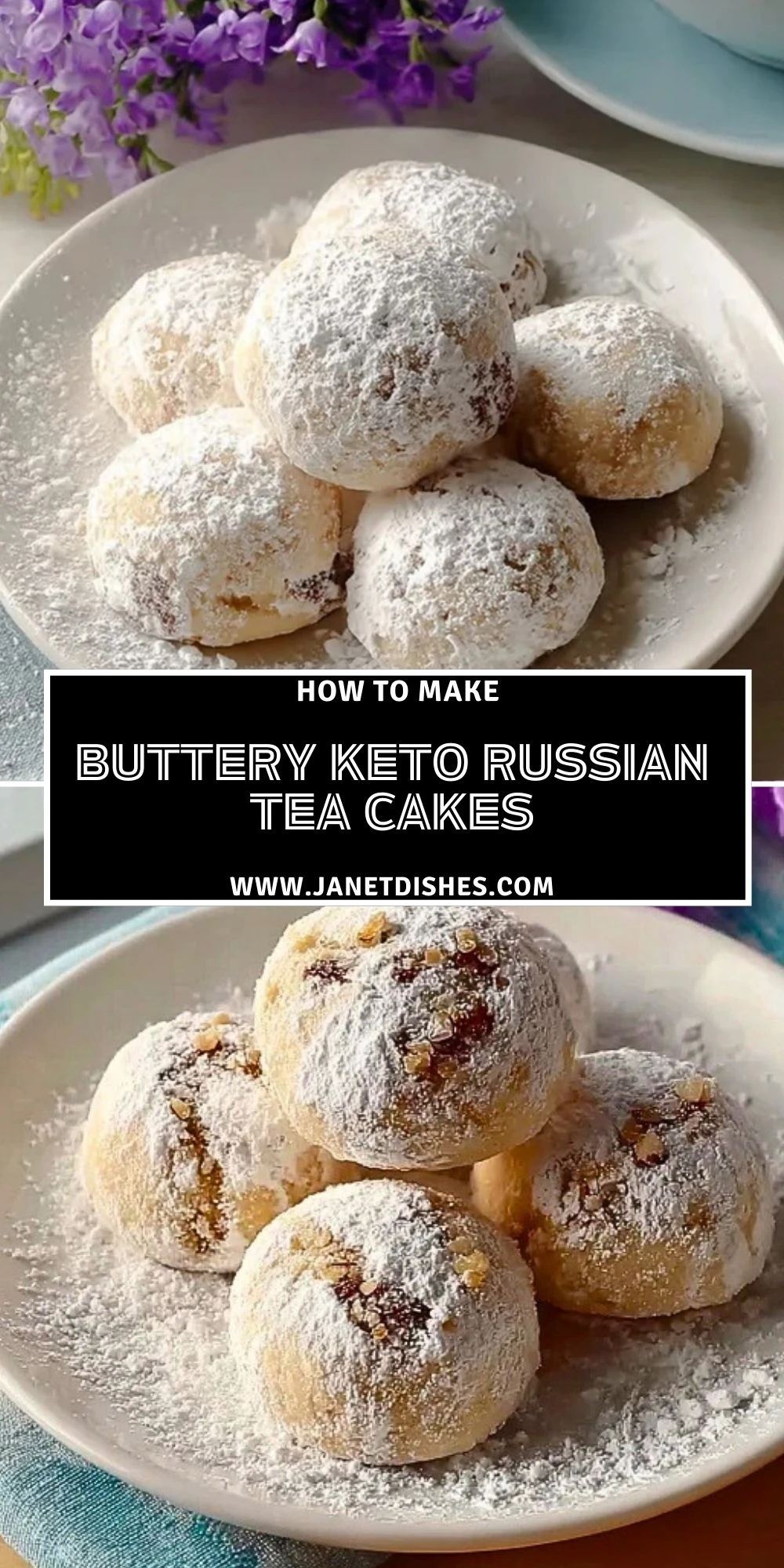 Buttery Keto Russian Tea Cakes