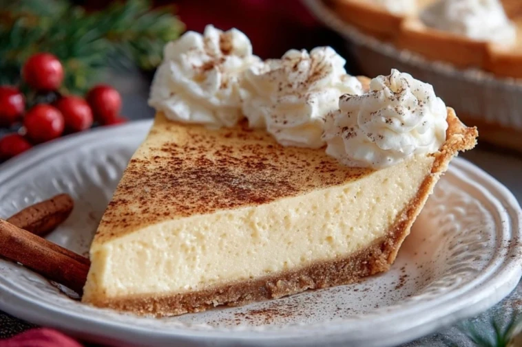 Christmas Eve Custard Pie with Cinnamon & Vanilla