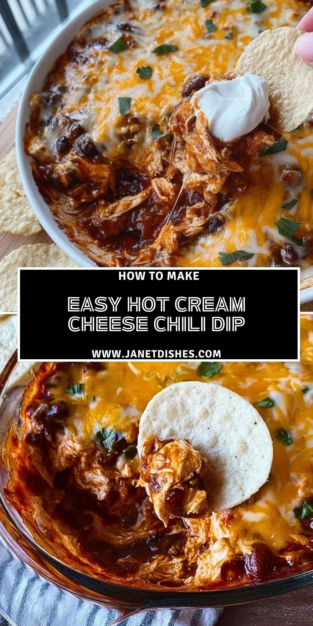 Easy Hot Cream Cheese Chili Dip