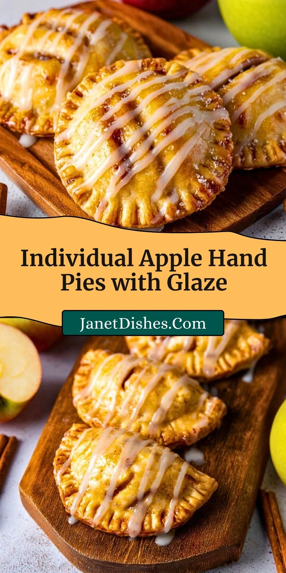 Individual Apple Hand Pies with Glaze