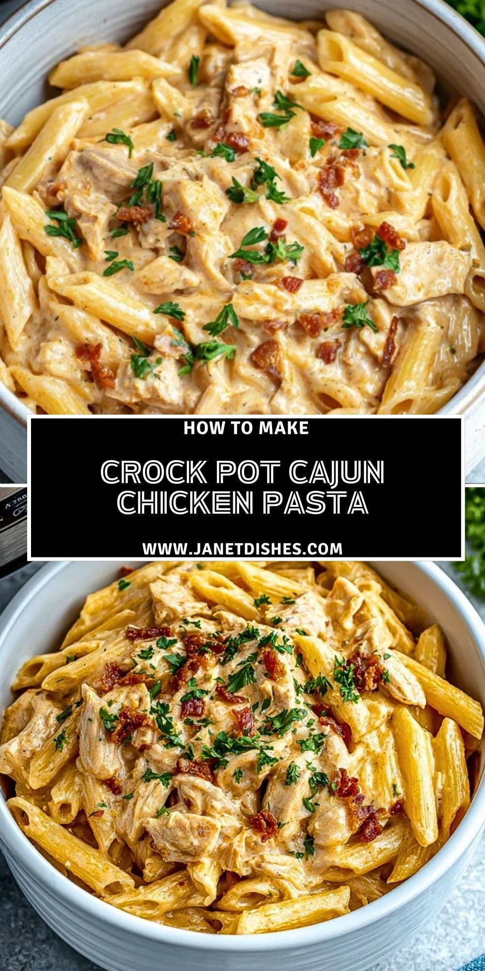 Crock Pot Cajun Chicken Pasta