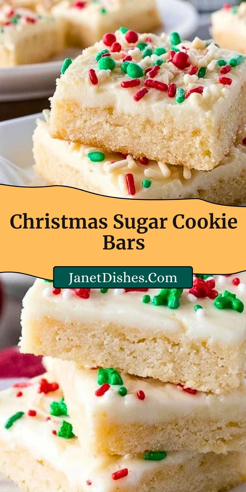 Christmas Sugar Cookie Bars