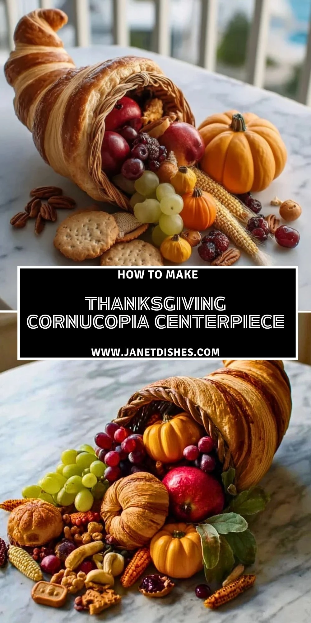 Thanksgiving Cornucopia Centerpiece