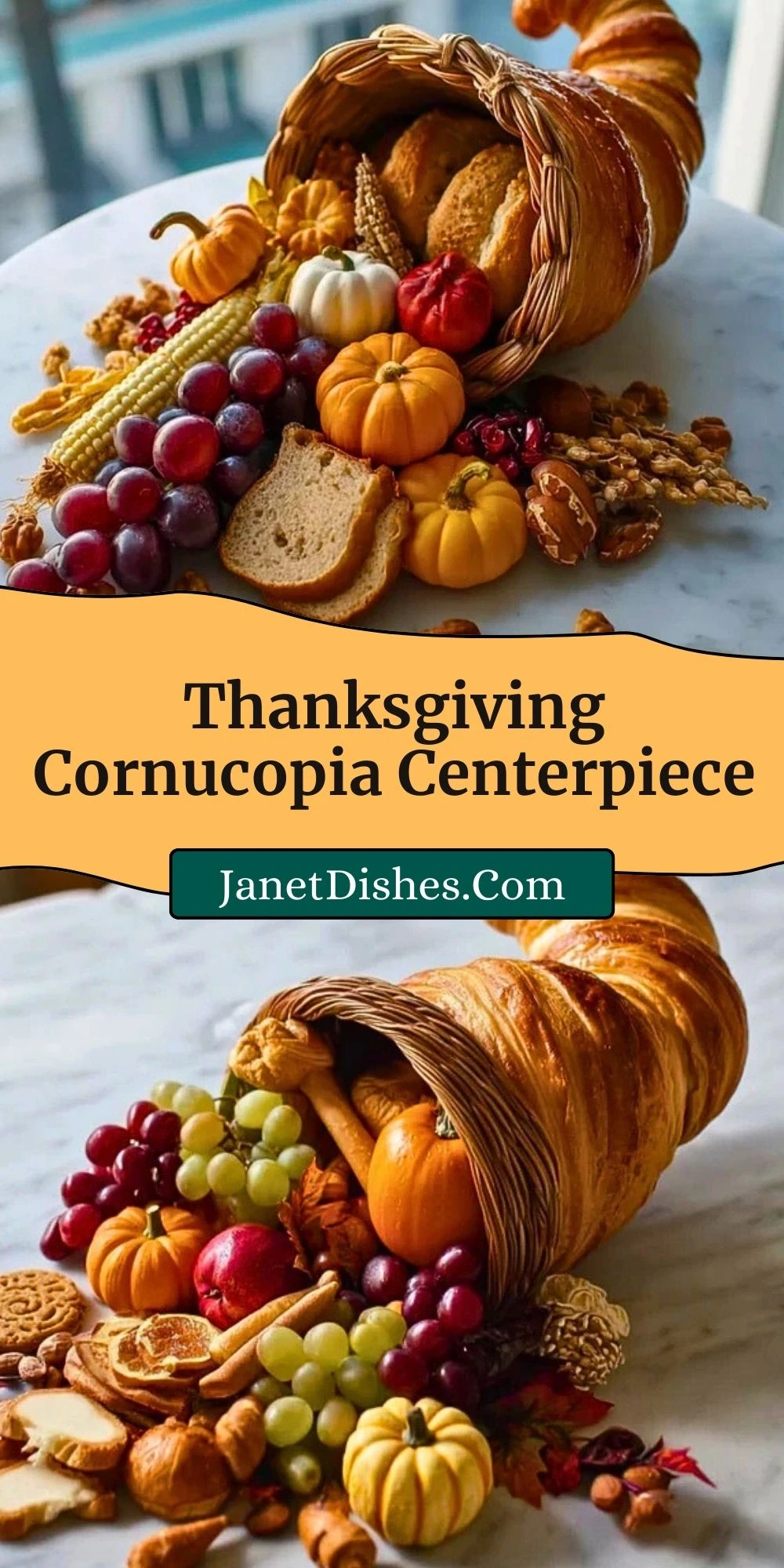 Thanksgiving Cornucopia Centerpiece