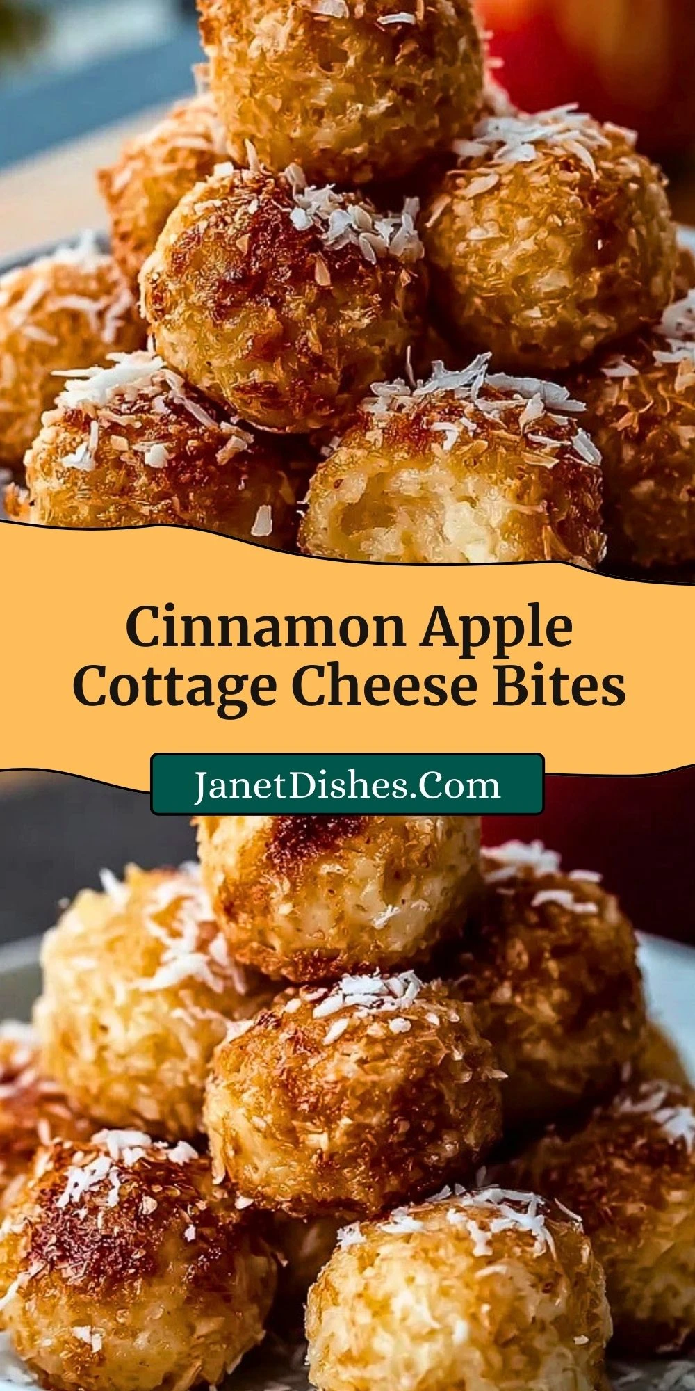 Cinnamon Apple Cottage Cheese Bites