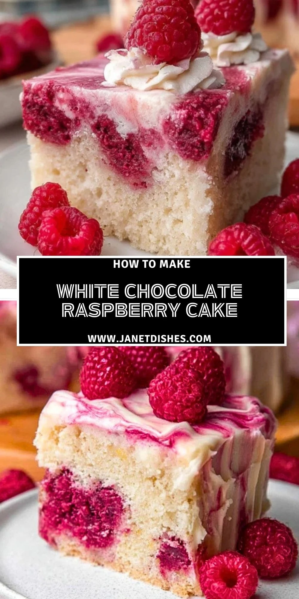 White Chocolate Raspberry Cake